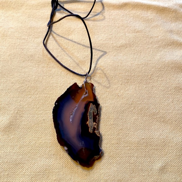 Jewelry | Geode Slice Necklace | Poshmark